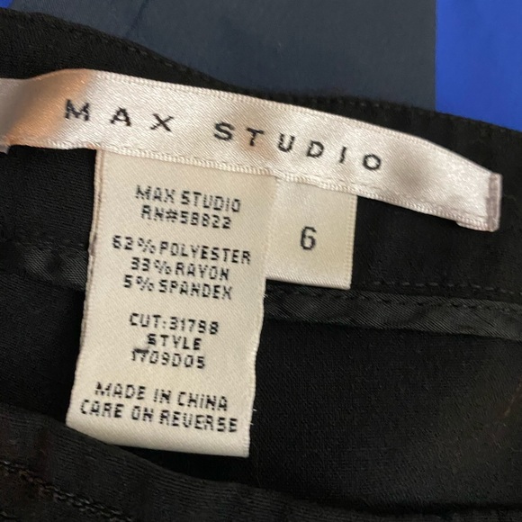 Max Studio | Pants & Jumpsuits | Max Studio Wide Leg Black ...